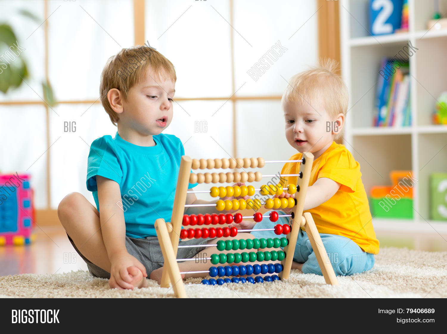 Kids Playing Abacus Image & Photo (Free Trial) | Bigstock