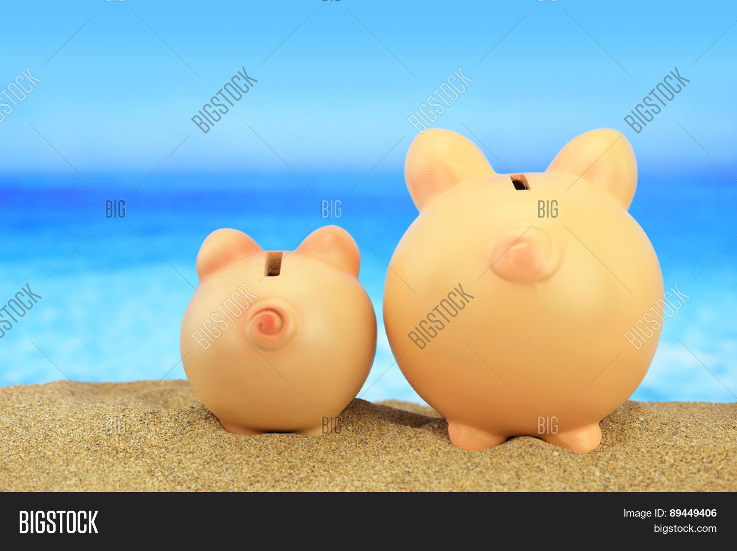 Two Piggy Banks On Image & Photo (Free Trial) | Bigstock