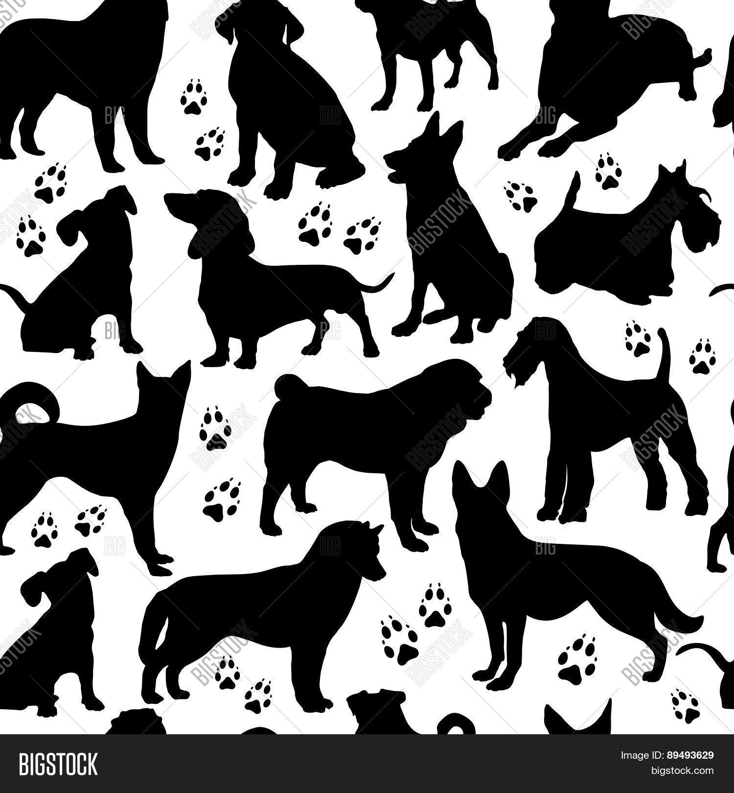 Dog Seamless Pattern Vector & Photo (Free Trial) | Bigstock