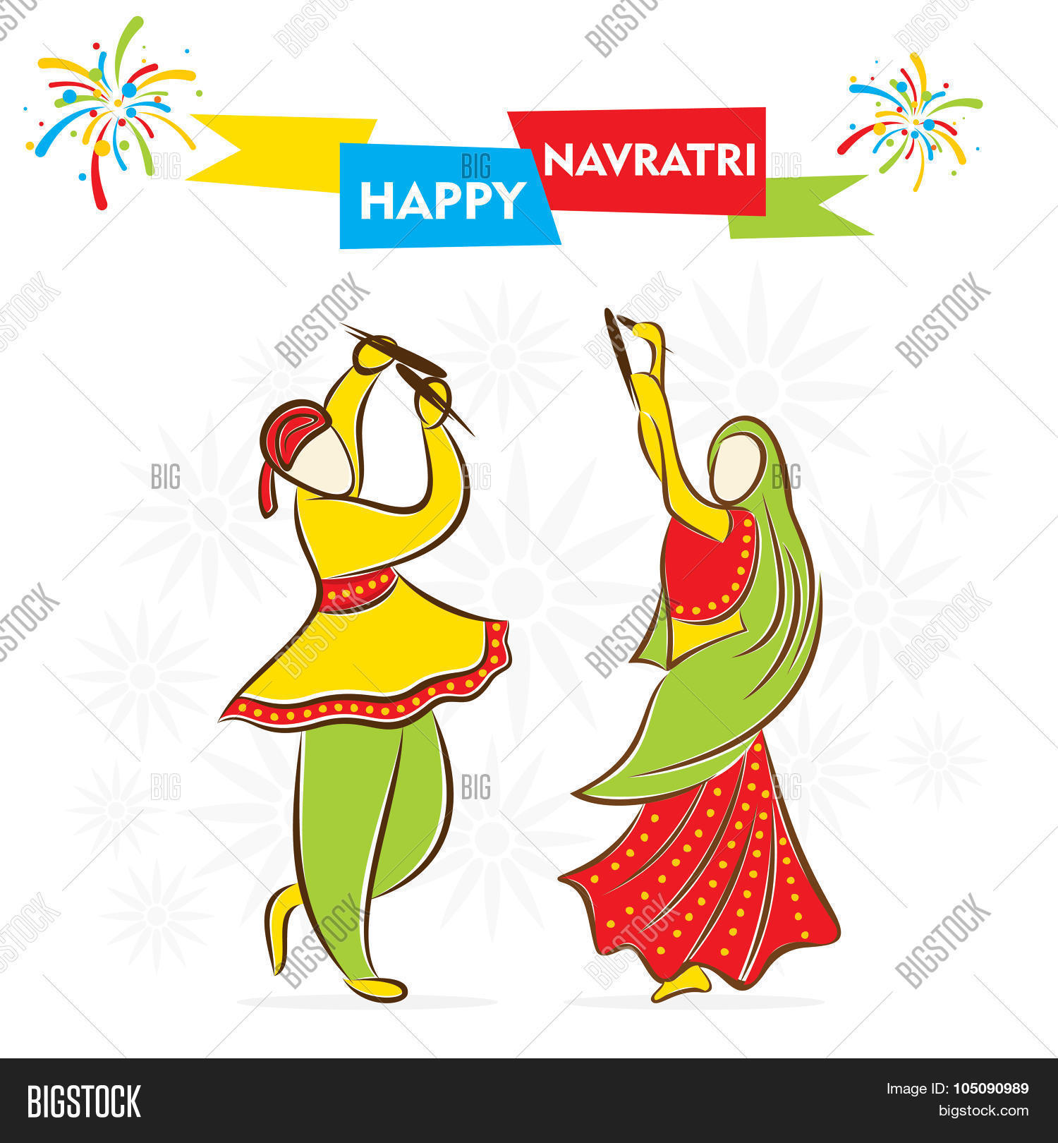 Celebrate Navratri Vector & Photo (Free Trial) | Bigstock