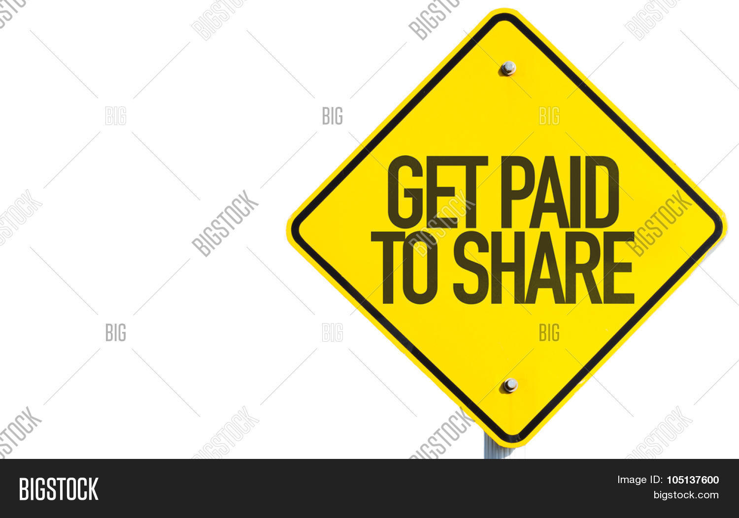 Get Paid Share Sign Image & Photo (Free Trial) | Bigstock