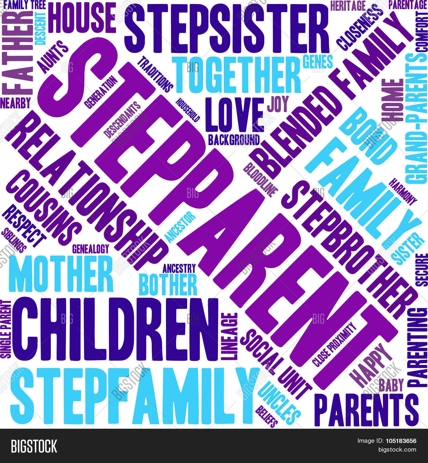 Stepparent Word Cloud Vector & Photo (Free Trial) | Bigstock