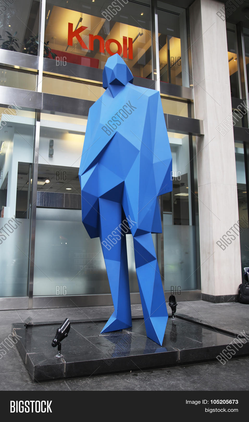 Big Blue Man Statue By Image & Photo (Free Trial) | Bigstock