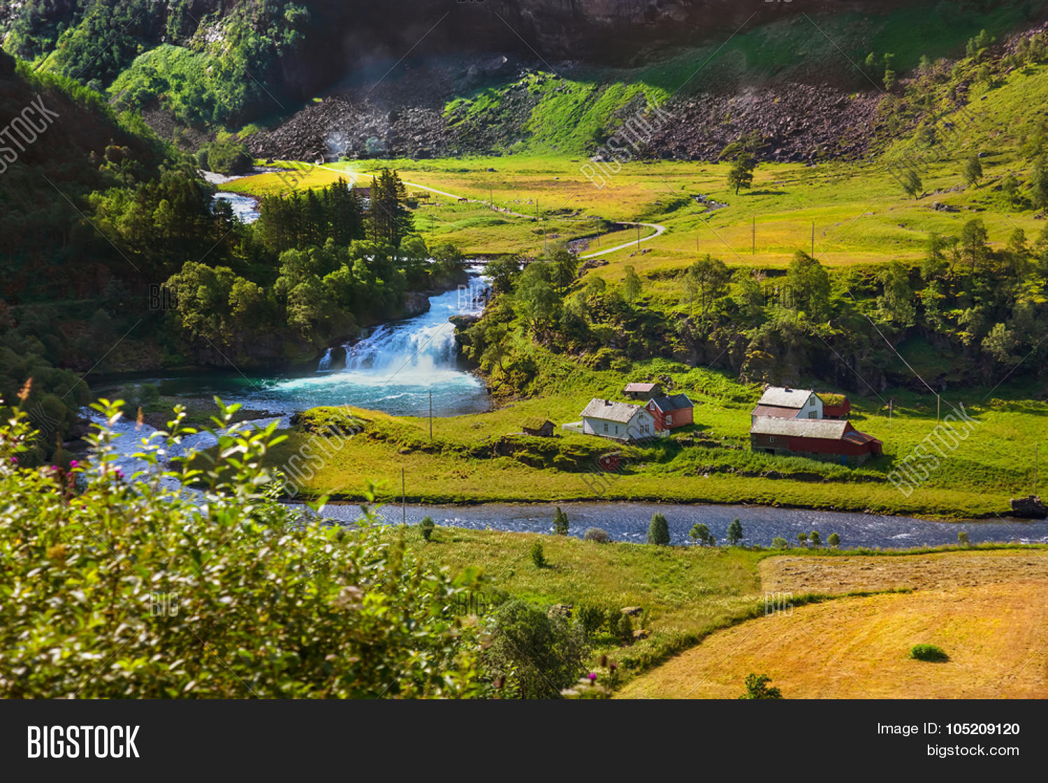 Village Flam - Norway Image & Photo (Free Trial) | Bigstock