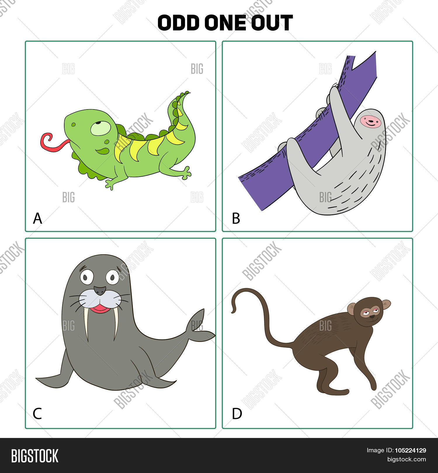 Odd One Out Child Vector & Photo (Free Trial) | Bigstock