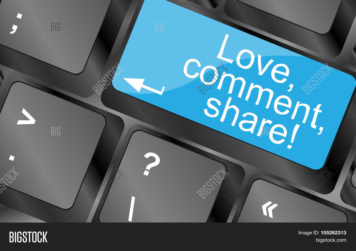 Love. Comment. Share. Image & Photo (Free Trial) | Bigstock