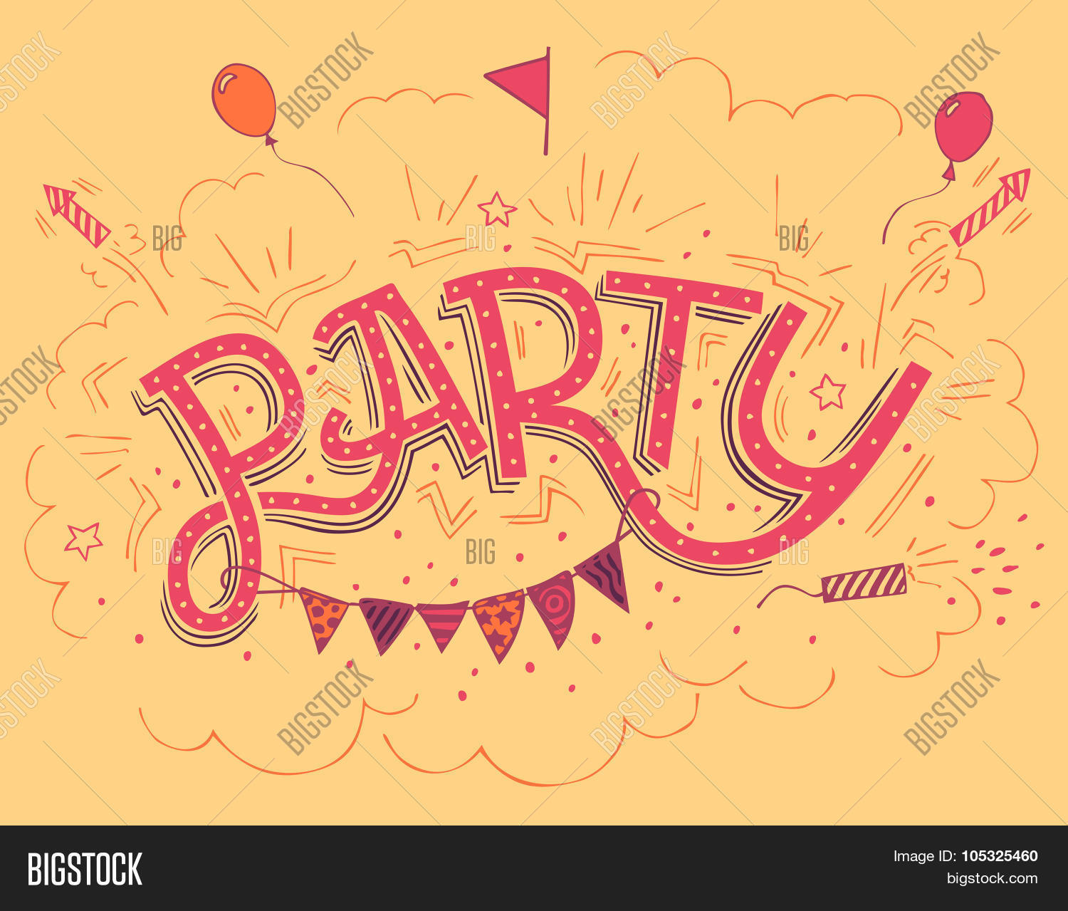 Party Hand-lettering Vector & Photo (Free Trial) | Bigstock