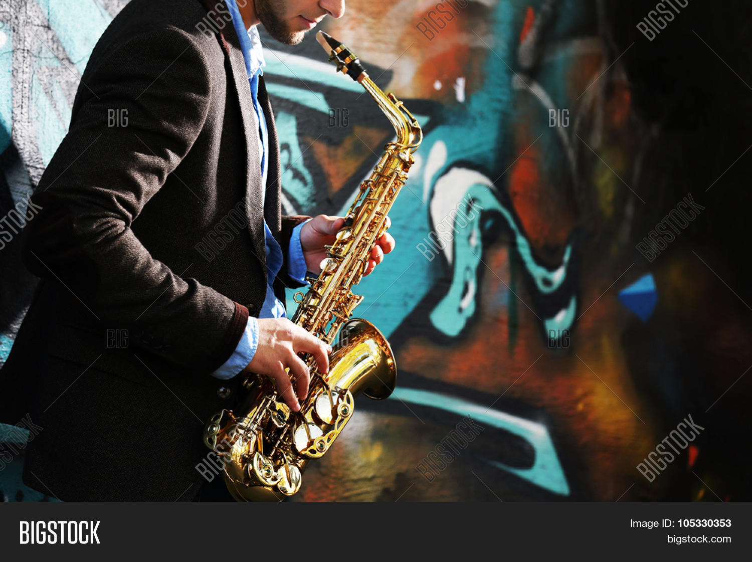 Young Man Saxophone Image & Photo (Free Trial) | Bigstock