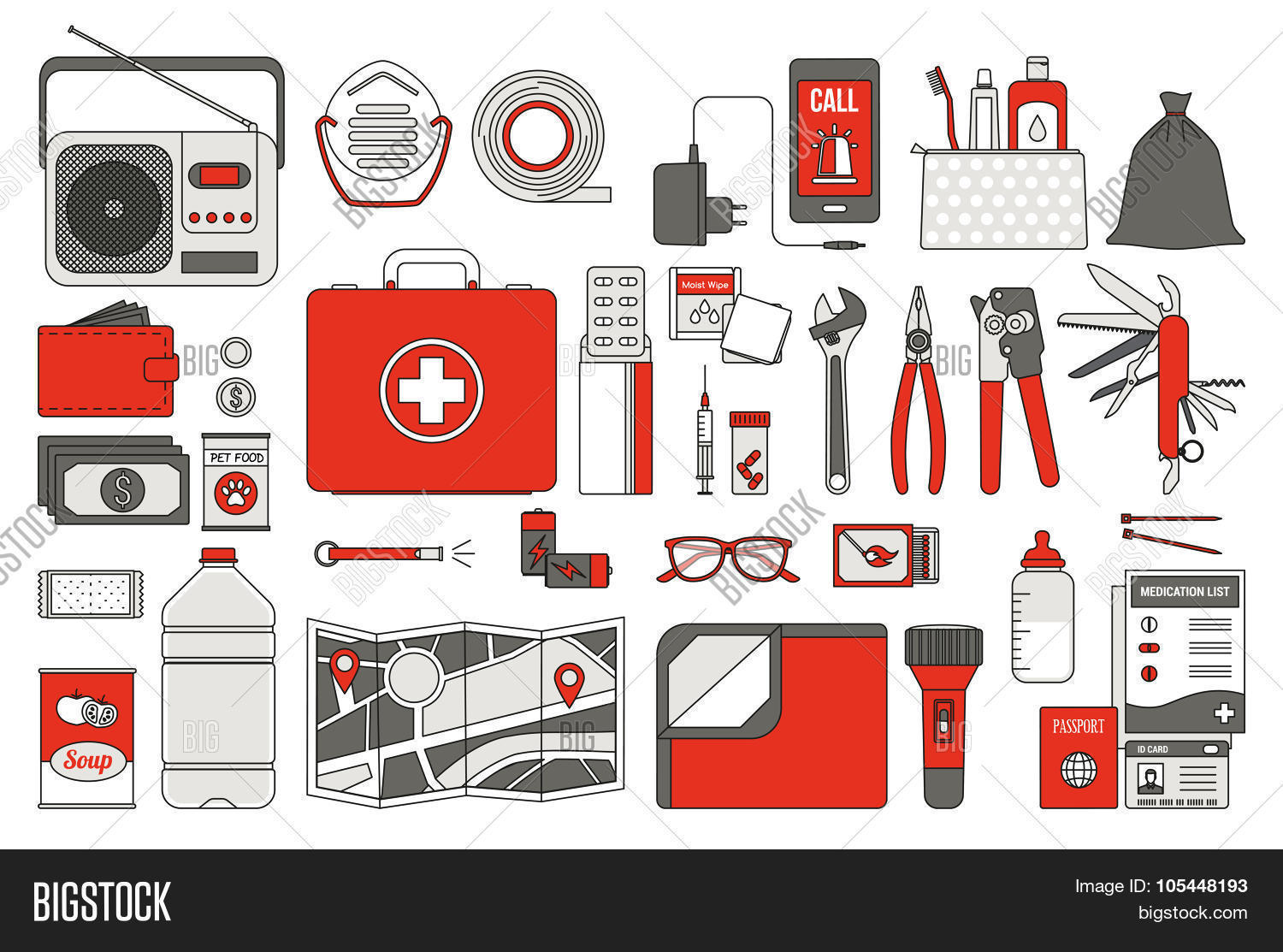 Survival Emergency Kit Image & Photo (Free Trial) | Bigstock