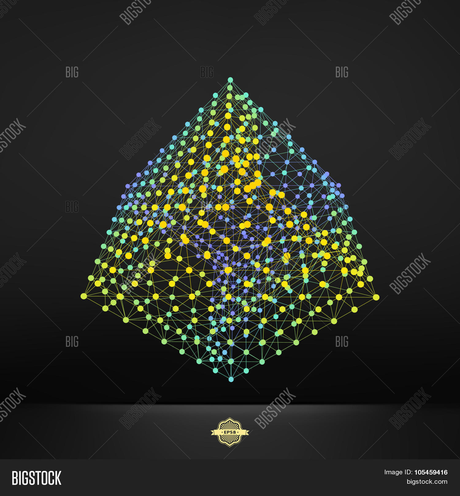 Cube Molecular Vector And Photo Free Trial Bigstock