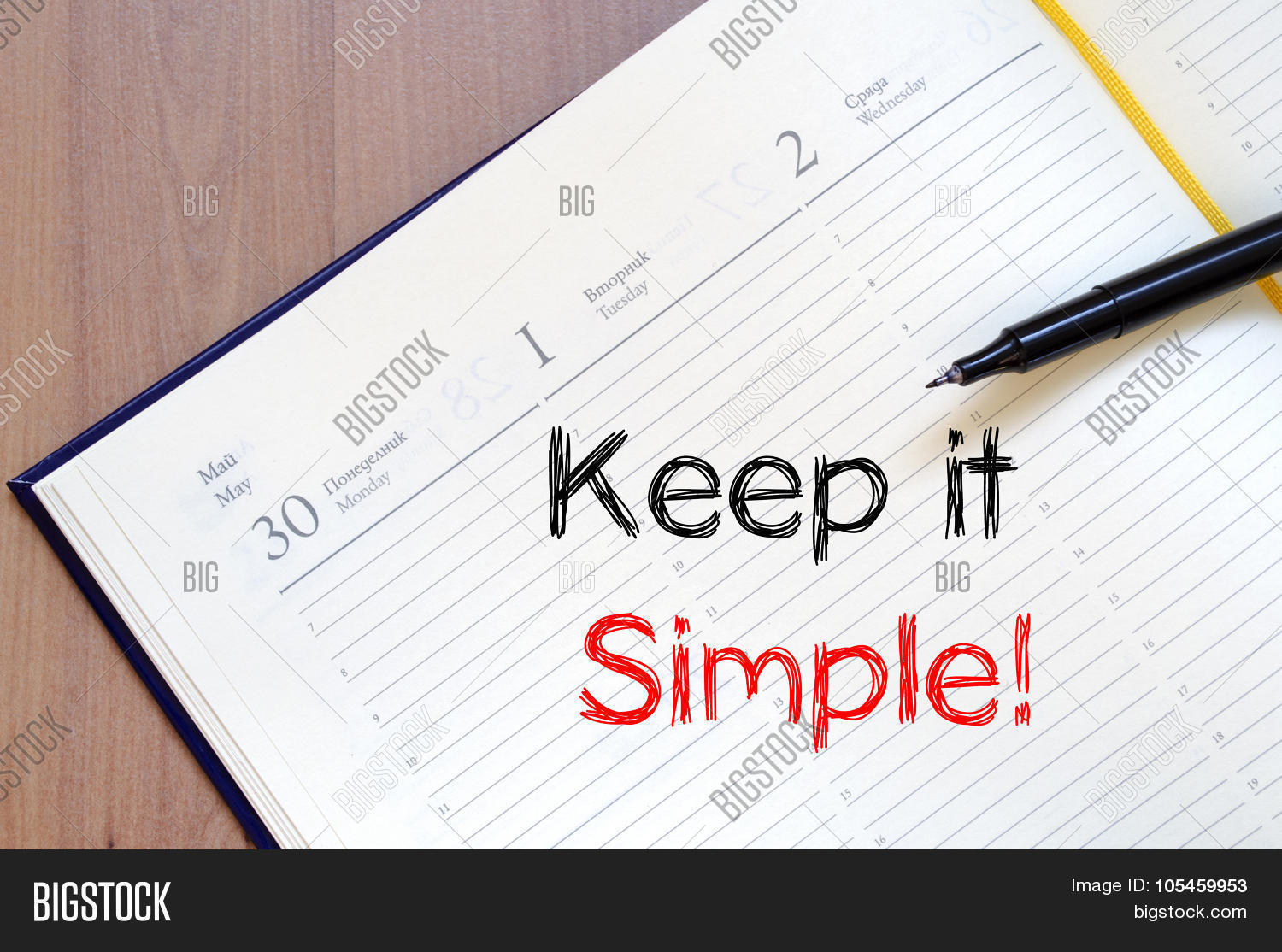 Keep Simple Write On Image & Photo (Free Trial) | Bigstock