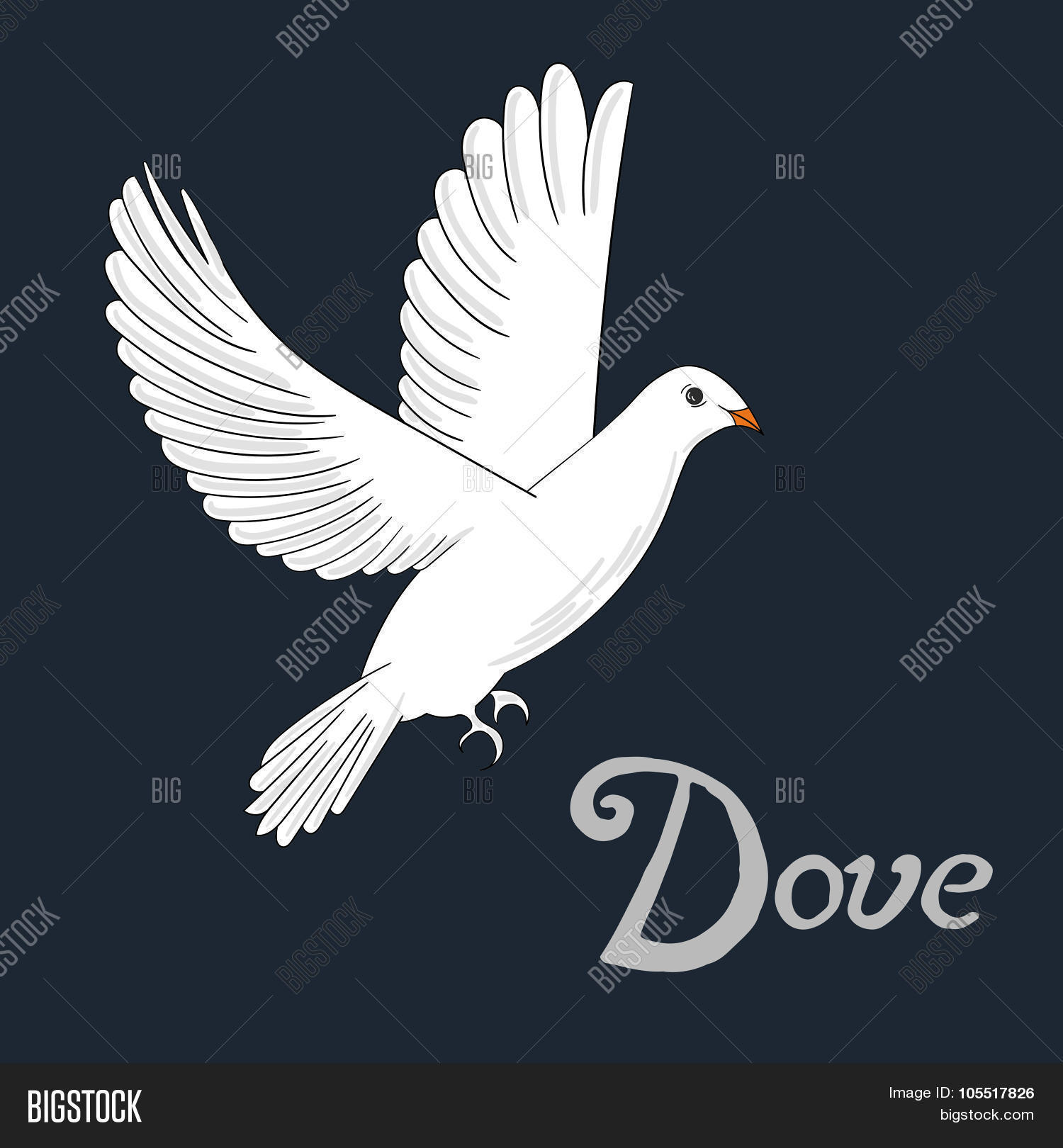 Bird Dove Vector Vector & Photo (Free Trial) | Bigstock