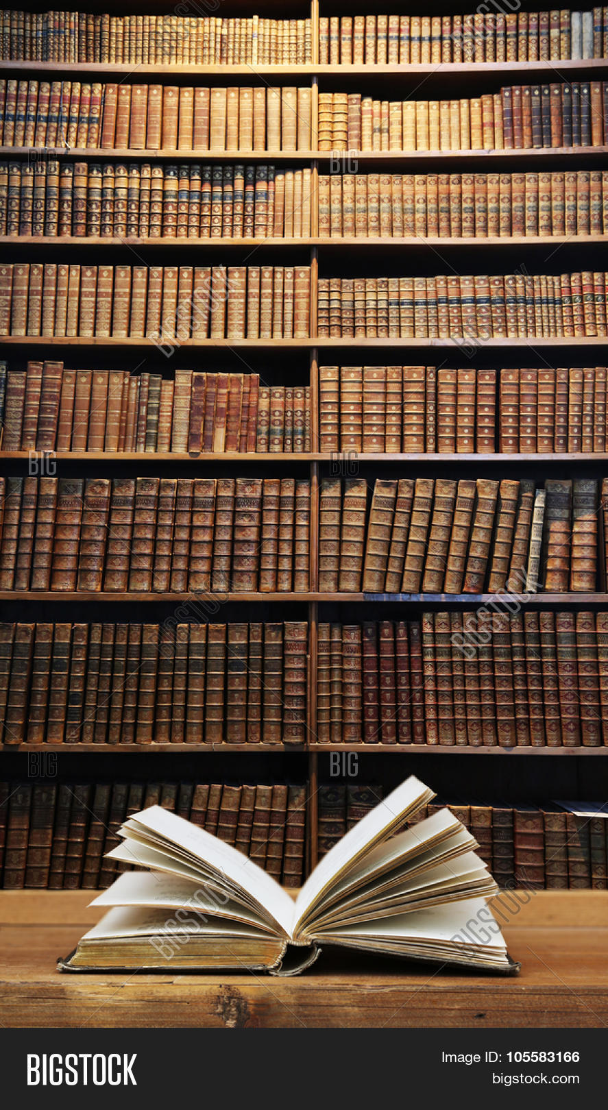 Old Open Book On Desk Image & Photo (Free Trial) | Bigstock