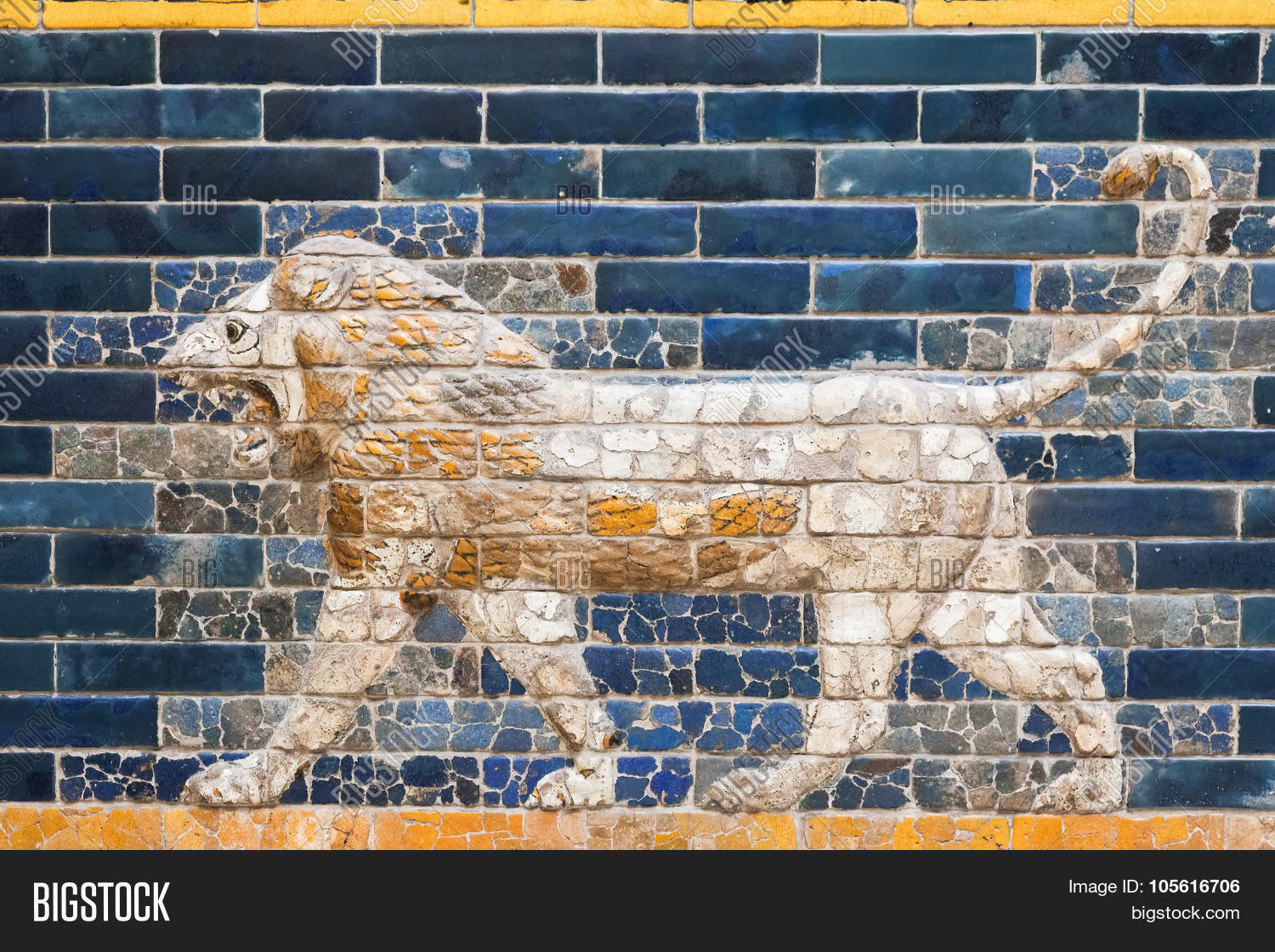 One Lions Ishtar Gate Image & Photo (Free Trial) | Bigstock