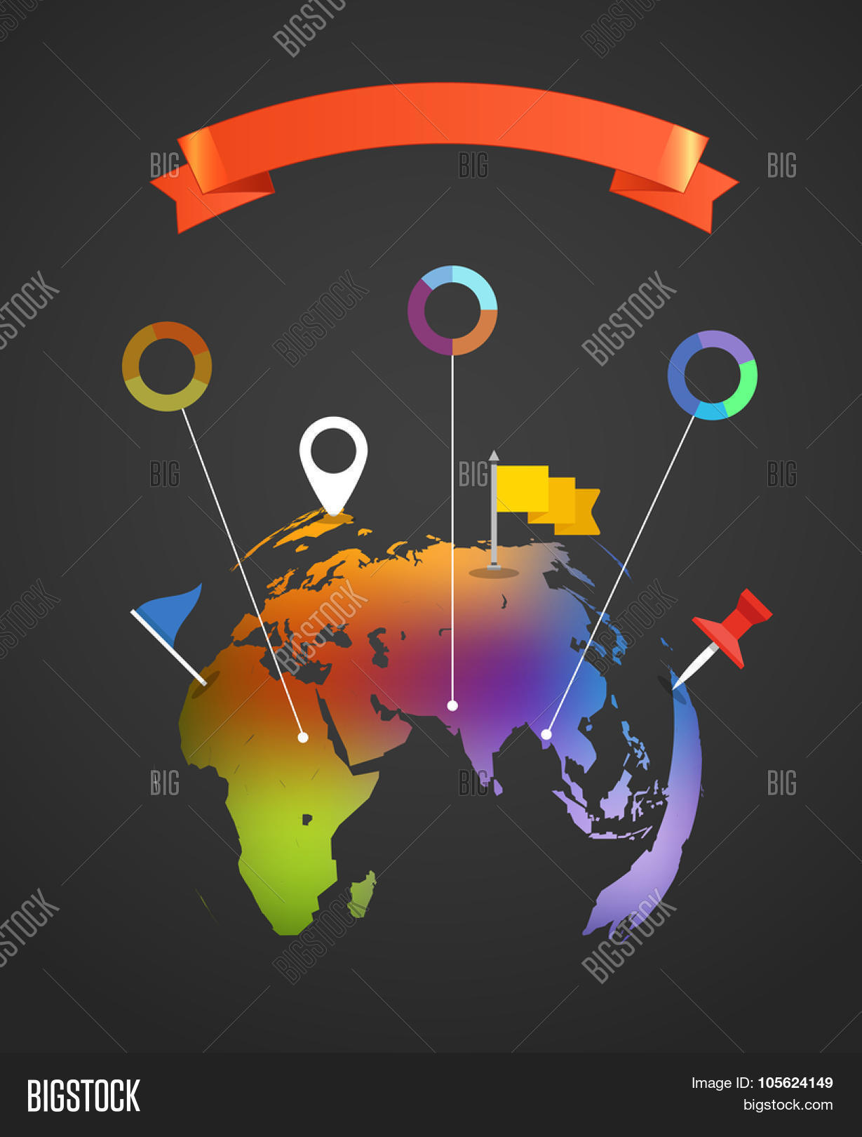 World Map Infographic Vector & Photo (Free Trial) | Bigstock