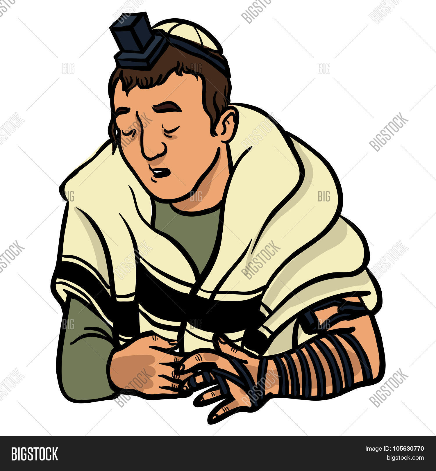 Jewish Man Praying Vector & Photo (Free Trial) | Bigstock