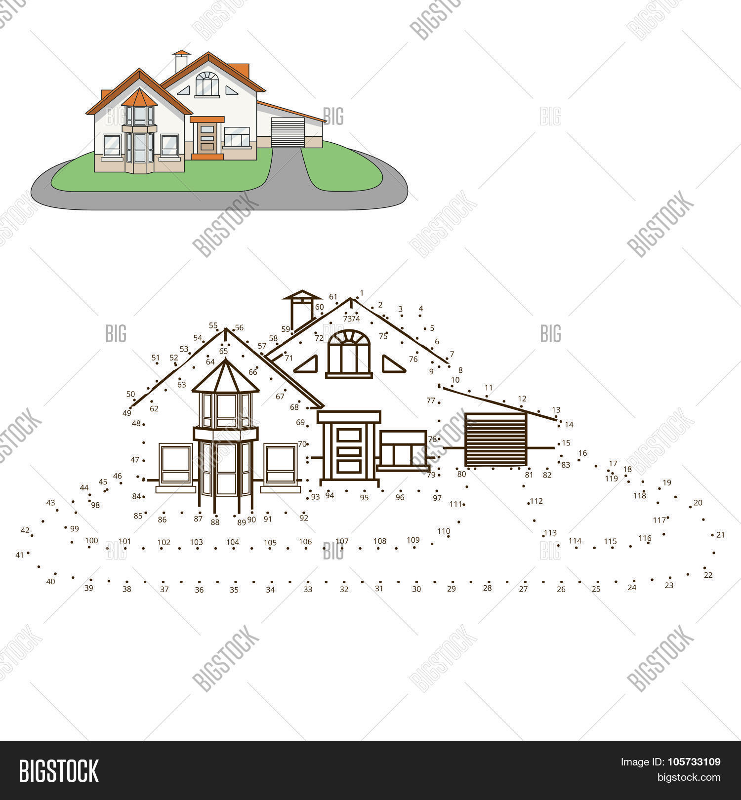 Draw House Vector & Photo (Free Trial) | Bigstock
