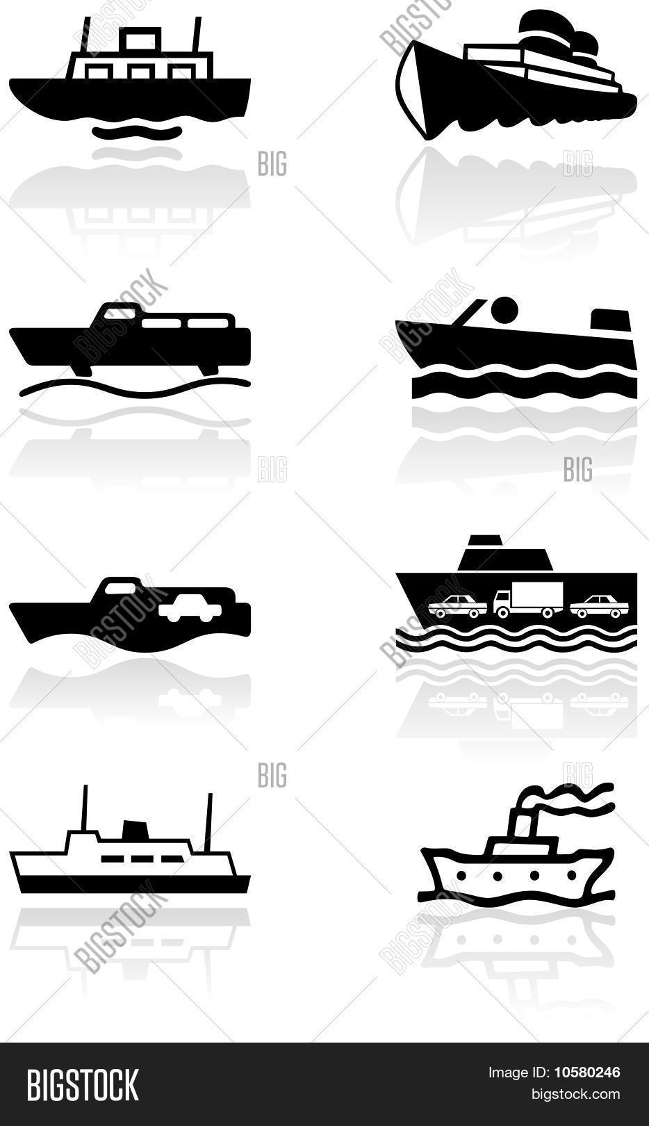 Boat Symbol Vector Vector & Photo (Free Trial) | Bigstock