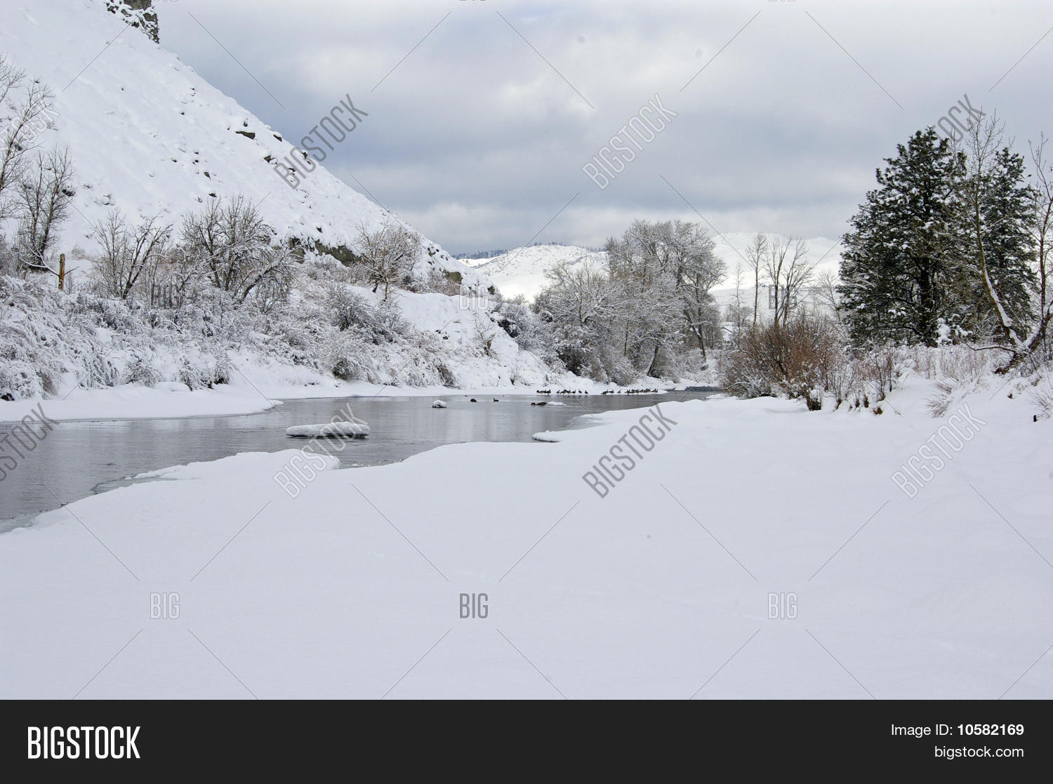 Winter River Image & Photo (Free Trial) | Bigstock