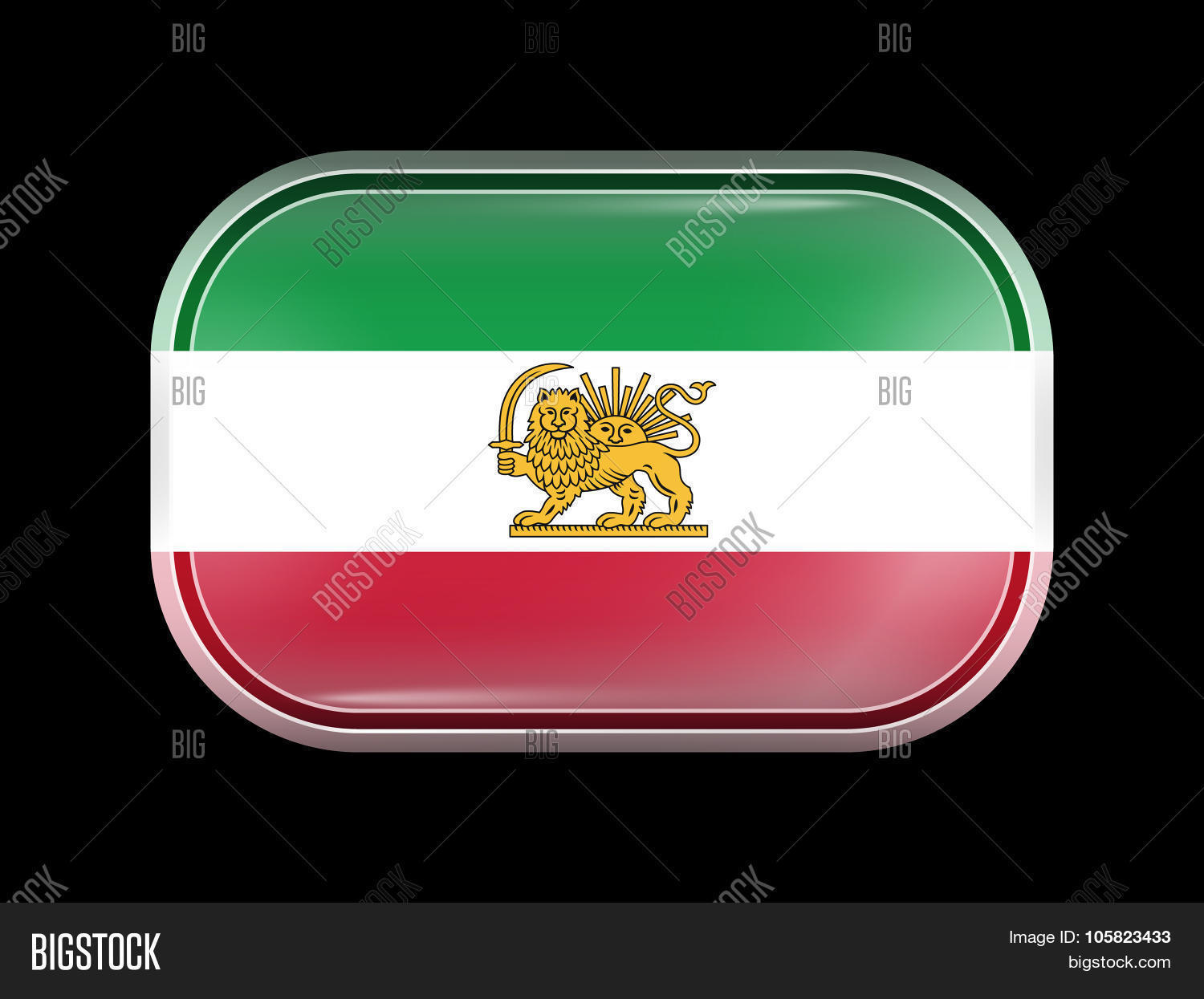 Variant Flag Iran Vector & Photo (Free Trial) | Bigstock