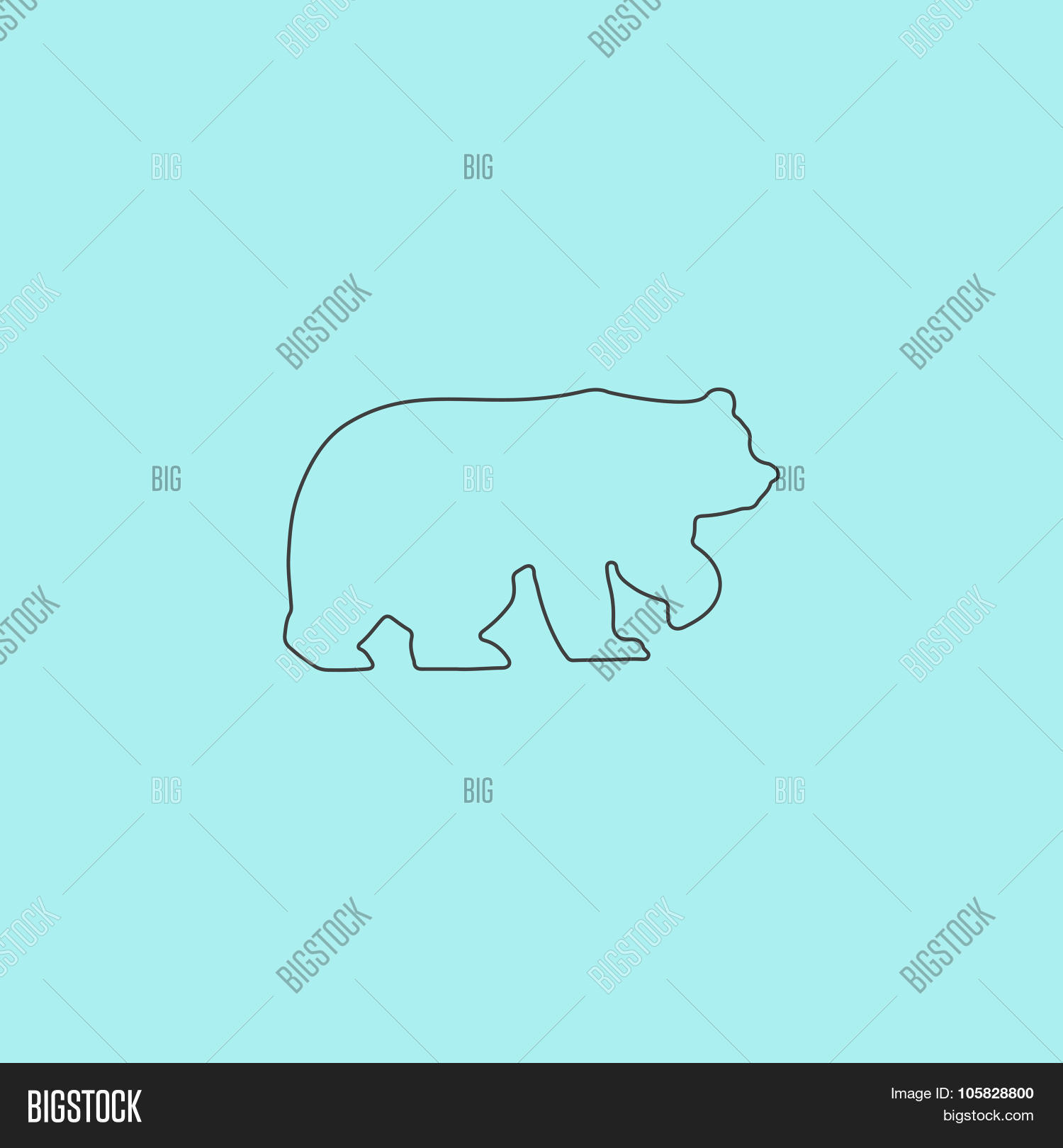 Bear Symbol - Vector Vector & Photo (Free Trial) | Bigstock