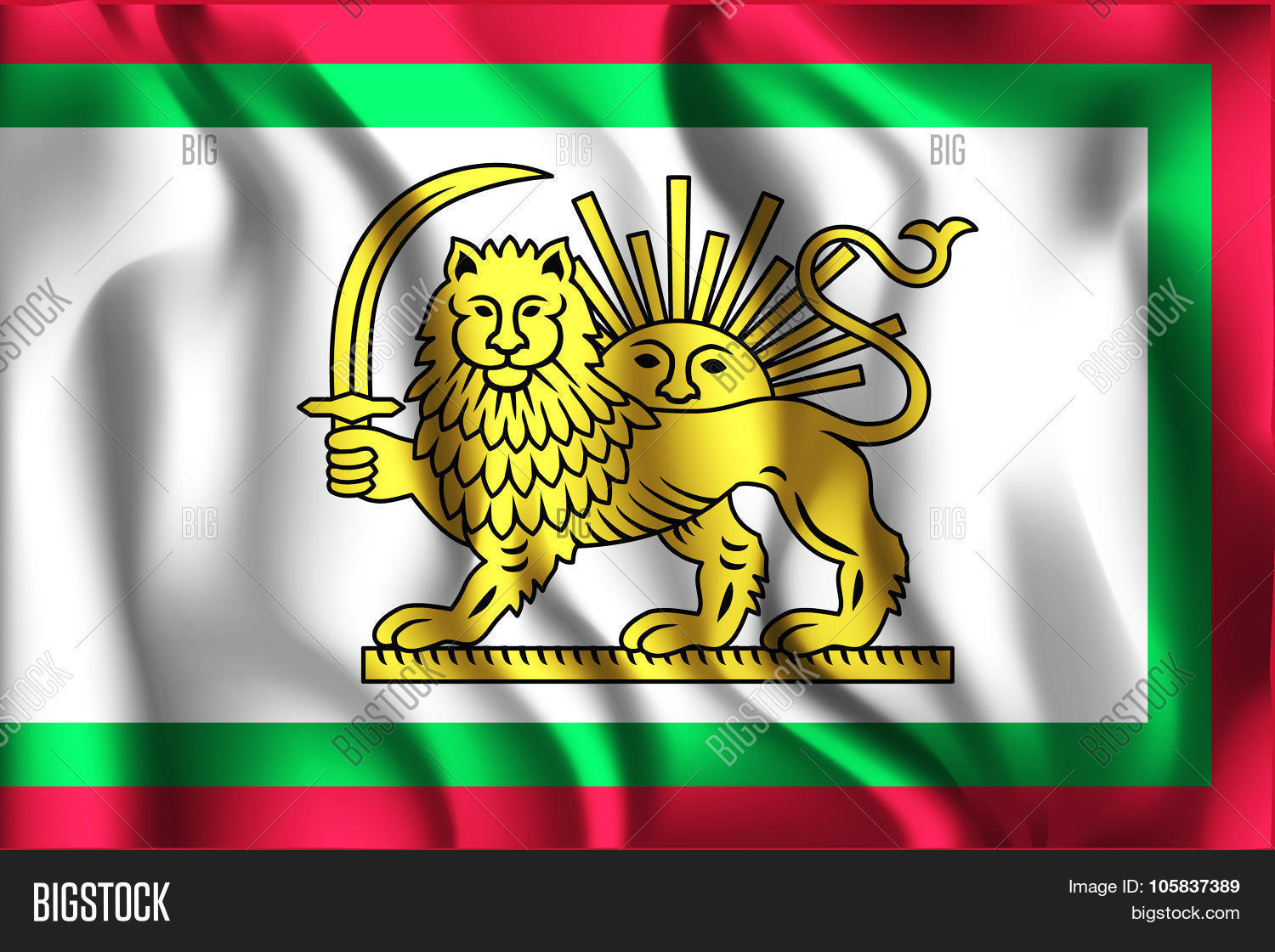 Variant Flag Iran Vector & Photo (Free Trial) | Bigstock