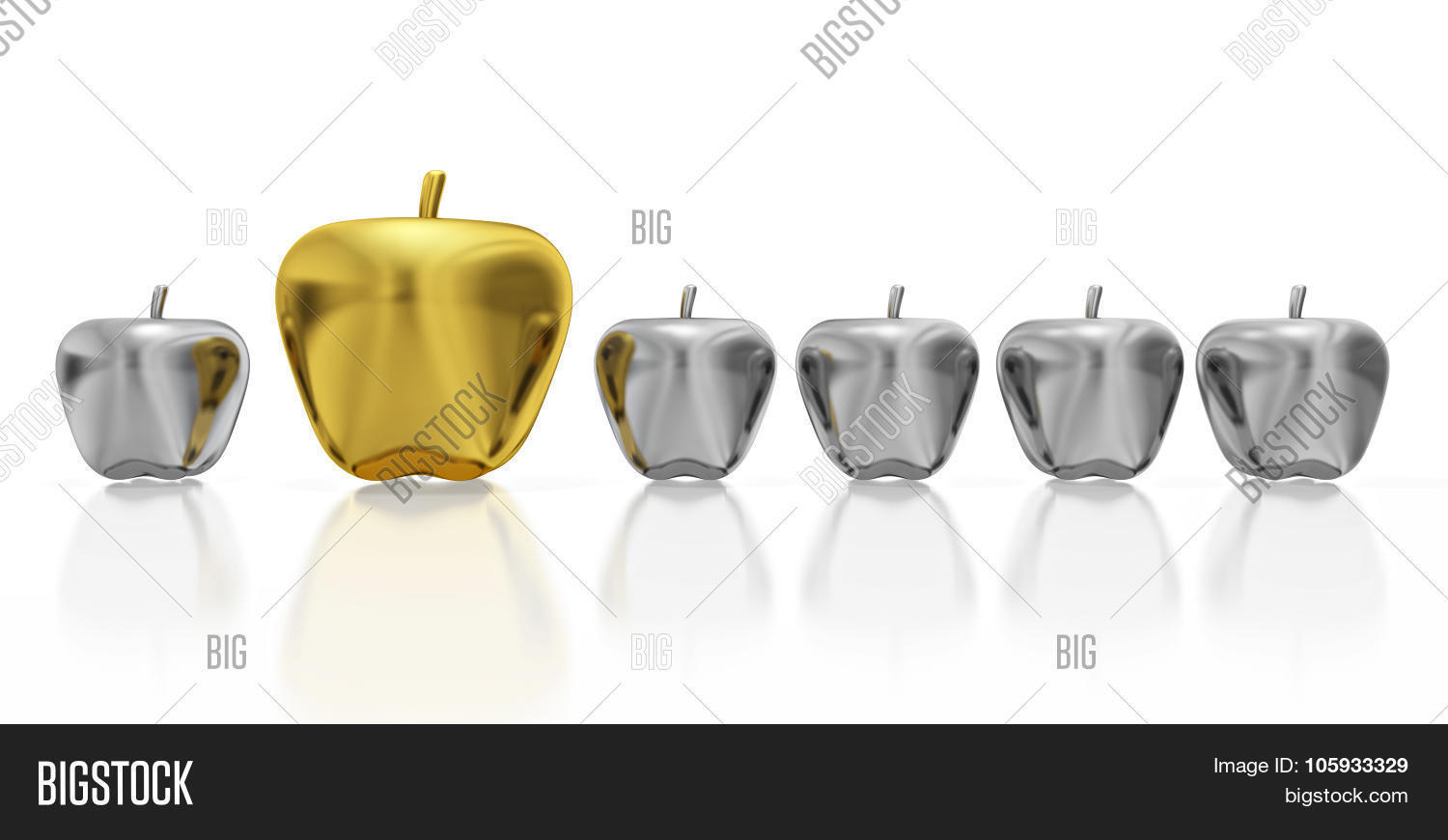 One Golden Apple Row Image & Photo (Free Trial) | Bigstock