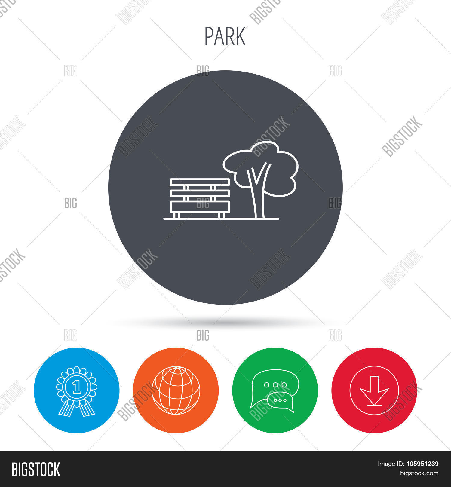 Public Park Icon. Vector & Photo (Free Trial) | Bigstock