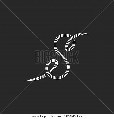 Calligraphic Letter S Vector & Photo (Free Trial) | Bigstock