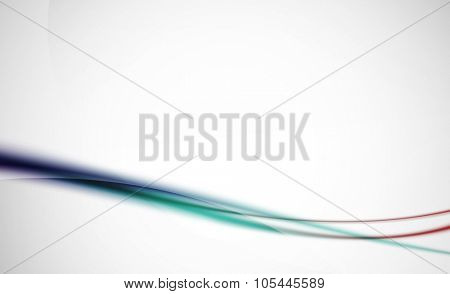 Blue Red Wave Line Image & Photo (Free Trial) | Bigstock