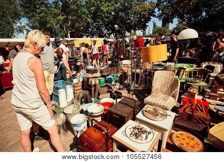 Flea Market People Image & Photo (Free Trial) | Bigstock