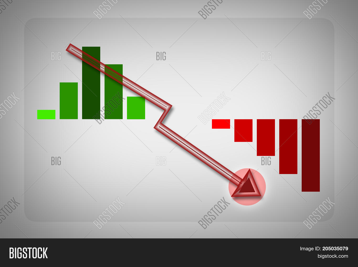 Lowering Graph Image & Photo (Free Trial) | Bigstock