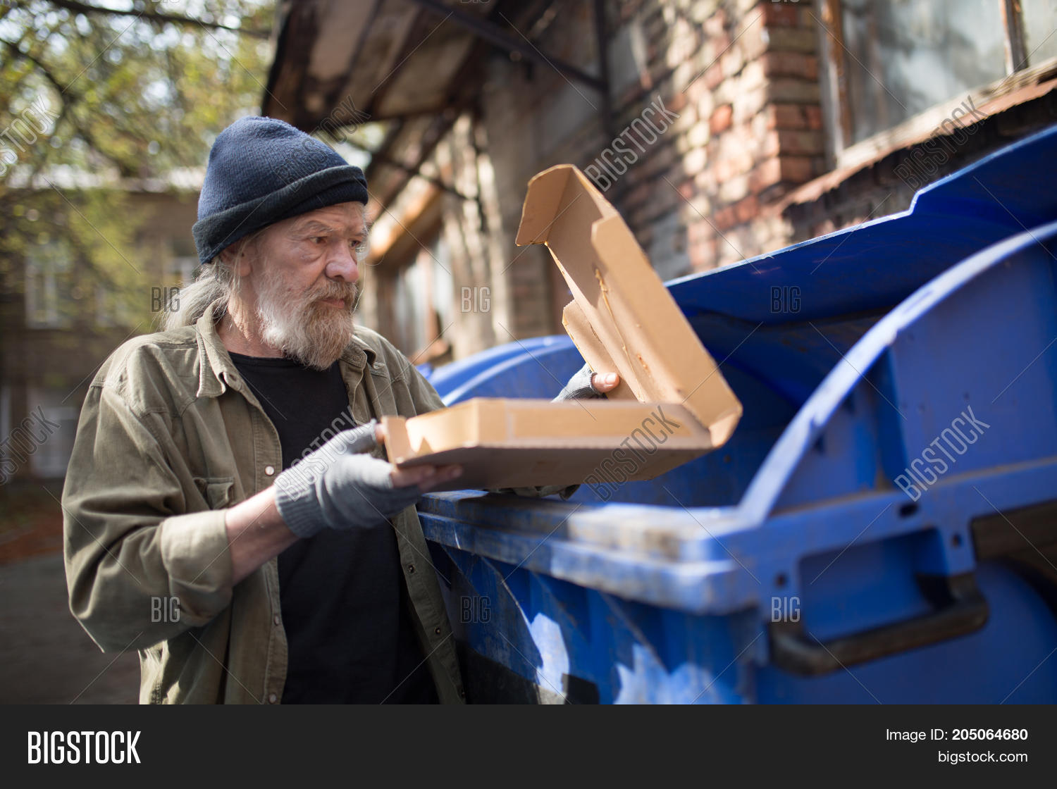 Homeless Man Standing Image & Photo (Free Trial) | Bigstock