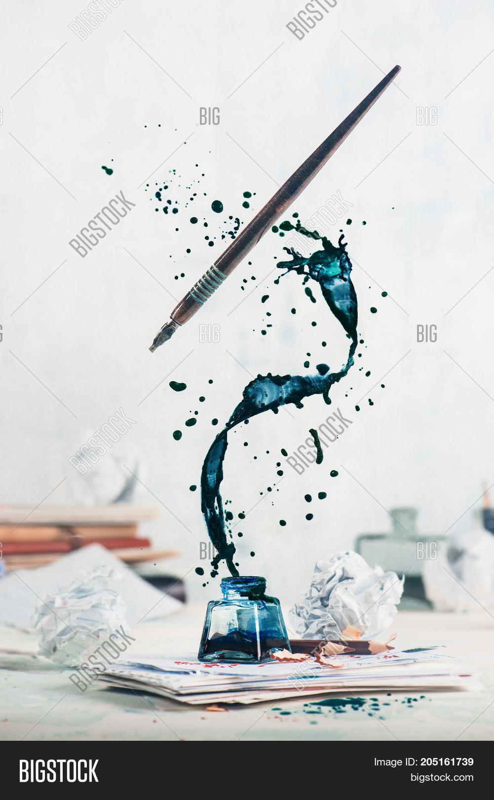 Spilled Ink Flying Image & Photo (Free Trial) | Bigstock