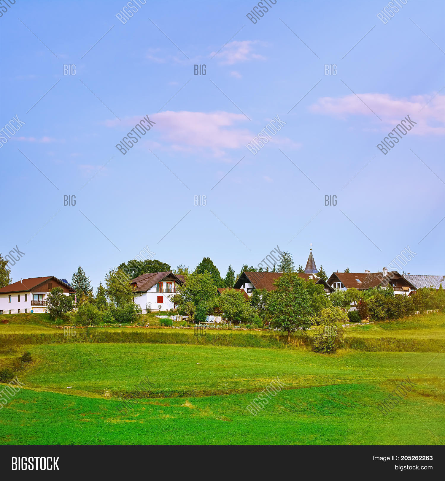 Row Houses Small Town Image & Photo (Free Trial) | Bigstock