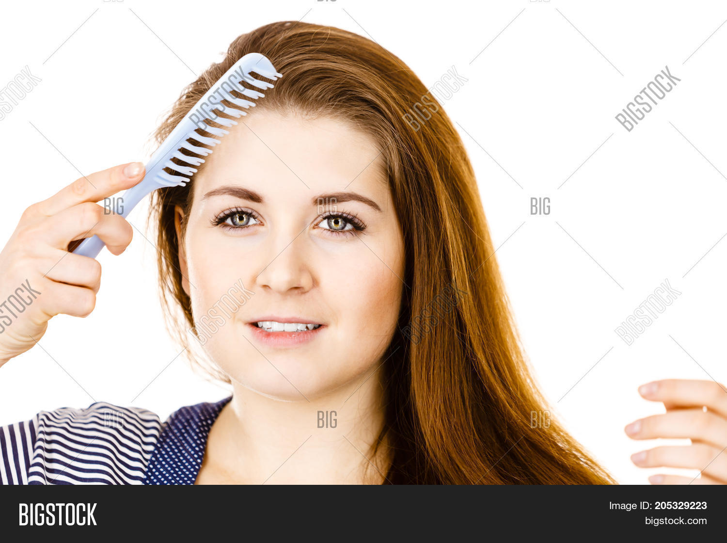Woman Combing Her Image & Photo (Free Trial) | Bigstock