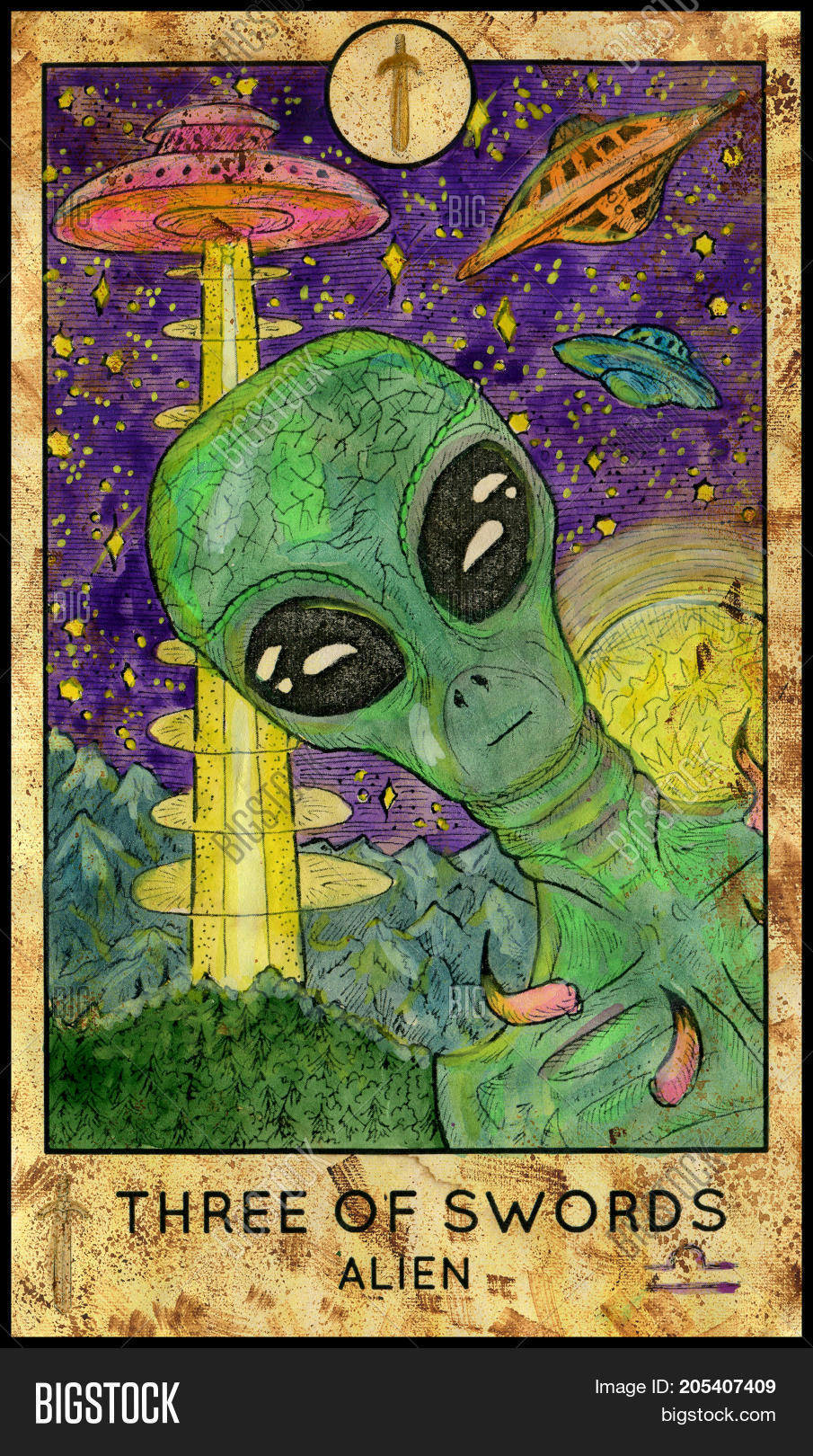 Alien. Three Swords. Image & Photo (Free Trial) | Bigstock