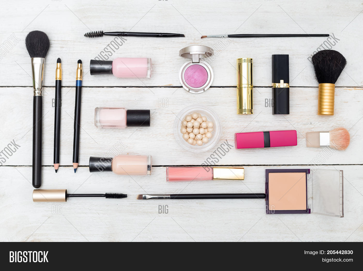 Cosmetics Laid Out On Image & Photo (Free Trial) | Bigstock