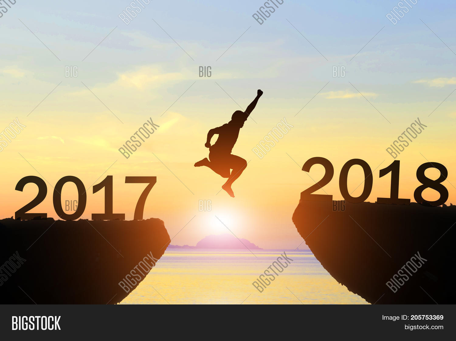 Men Jump New Year 2017 Image & Photo (Free Trial) | Bigstock