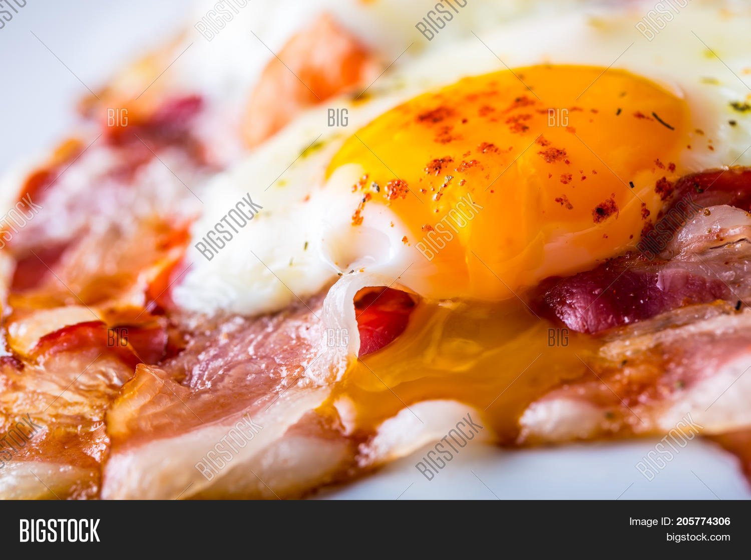 Ham Eggs. Bacon Eggs. Image & Photo (Free Trial) | Bigstock