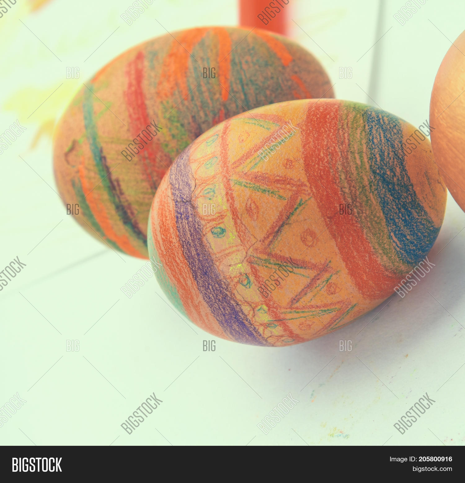 Painted Eggs Pencil On Image & Photo (Free Trial) | Bigstock