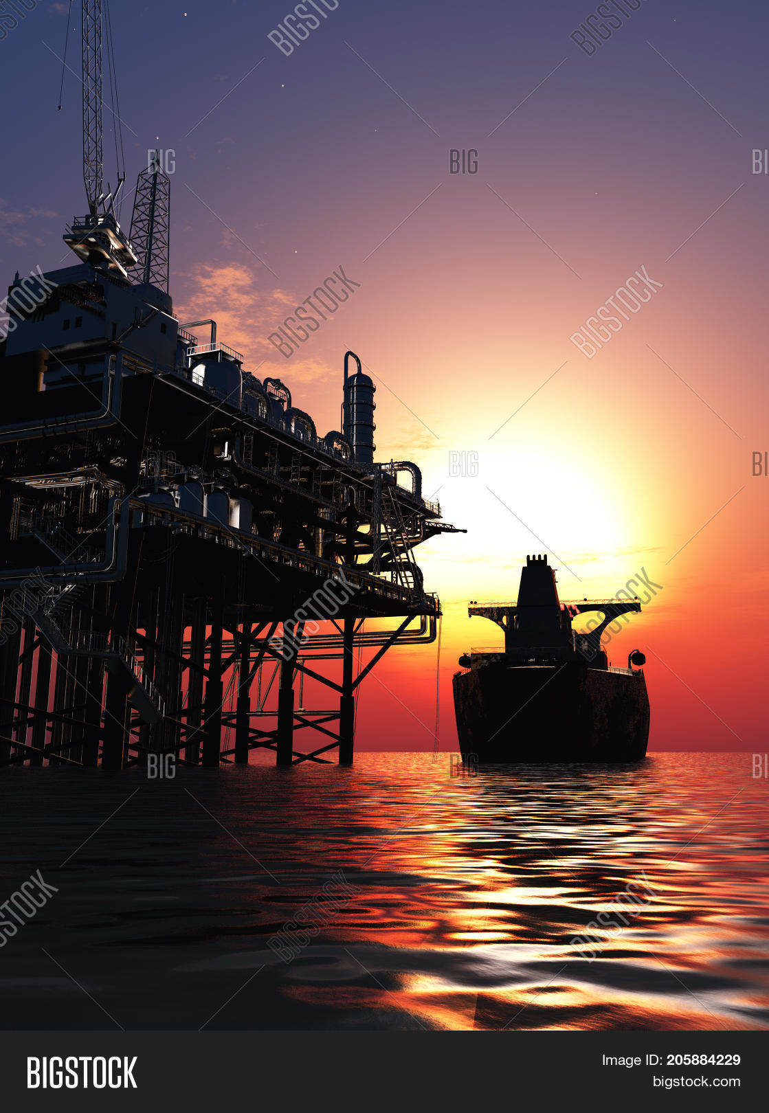 Extraction Oil Sea.., Image & Photo (Free Trial) | Bigstock