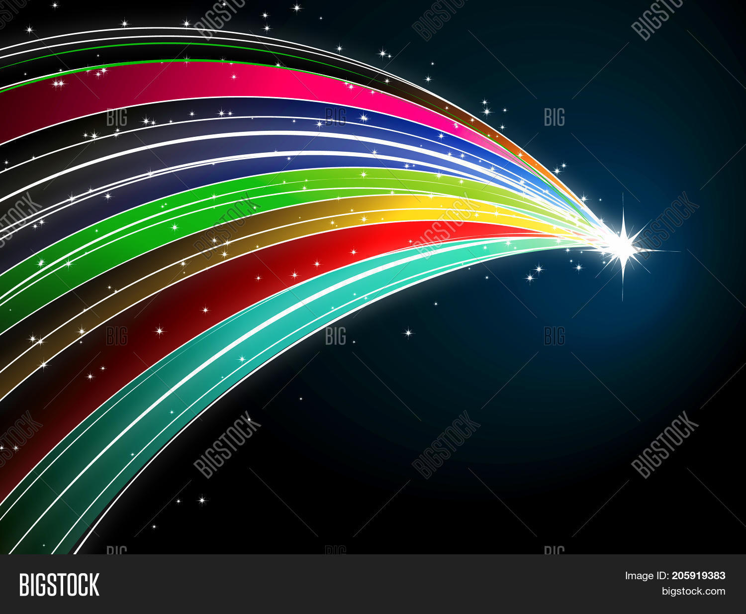 Abstract Rainbow Comet Image & Photo (Free Trial) | Bigstock
