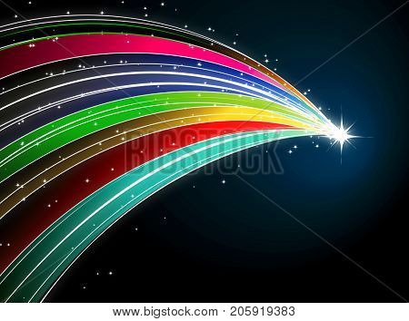 Abstract Rainbow Comet Image & Photo (Free Trial) | Bigstock