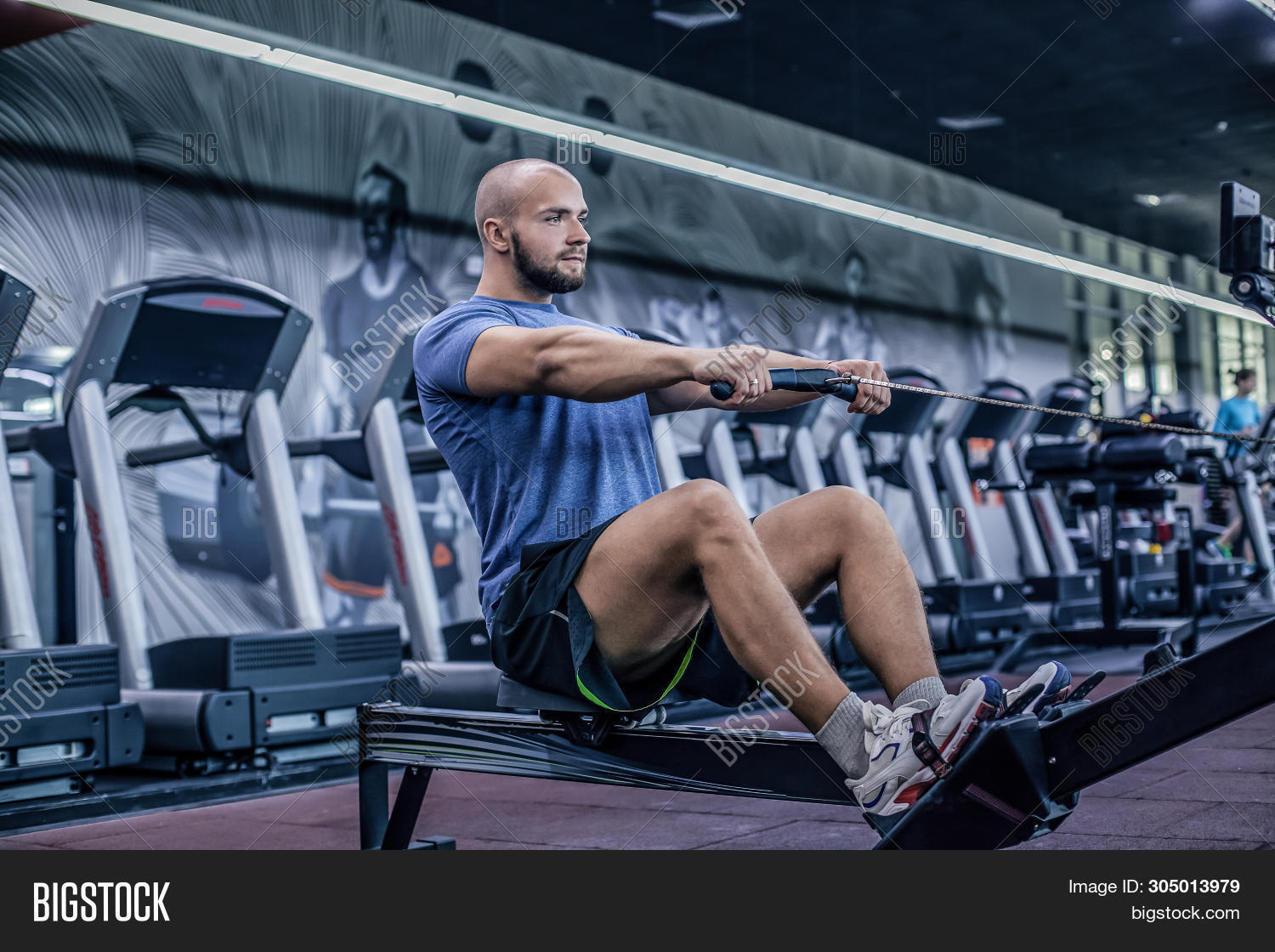 Male Using Rowing Image & Photo (Free Trial) | Bigstock