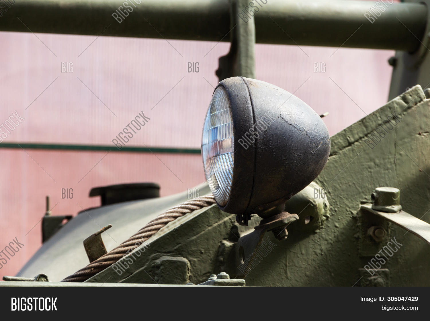 Headlight On Military Image & Photo (Free Trial) | Bigstock