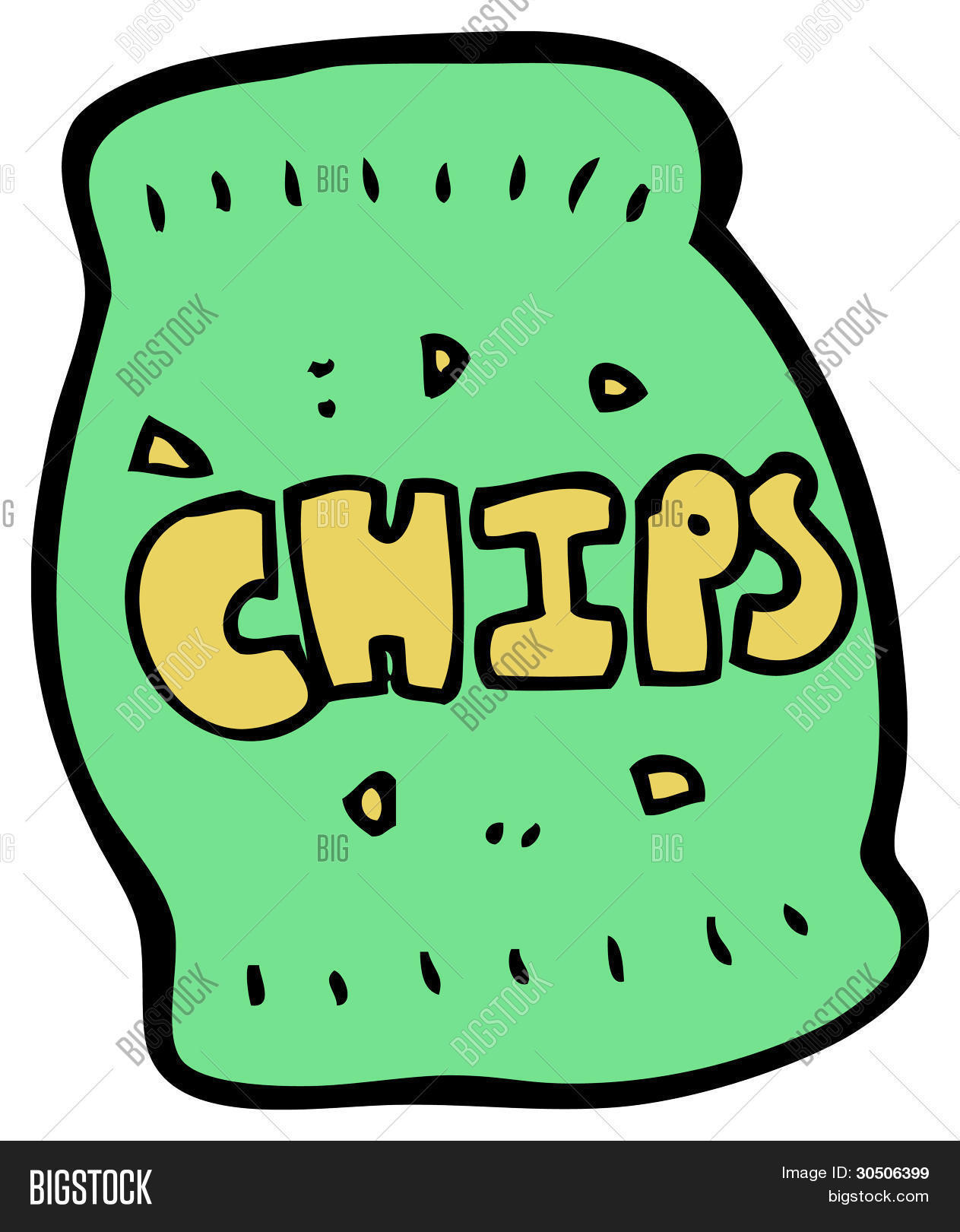 Cartoon Potato Chips Image & Photo (Free Trial) | Bigstock