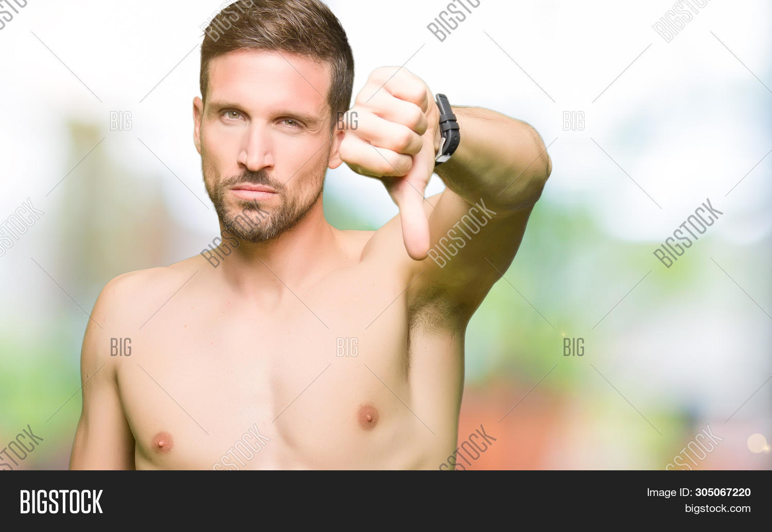 Handsome Shirtless Man Image & Photo (Free Trial) | Bigstock