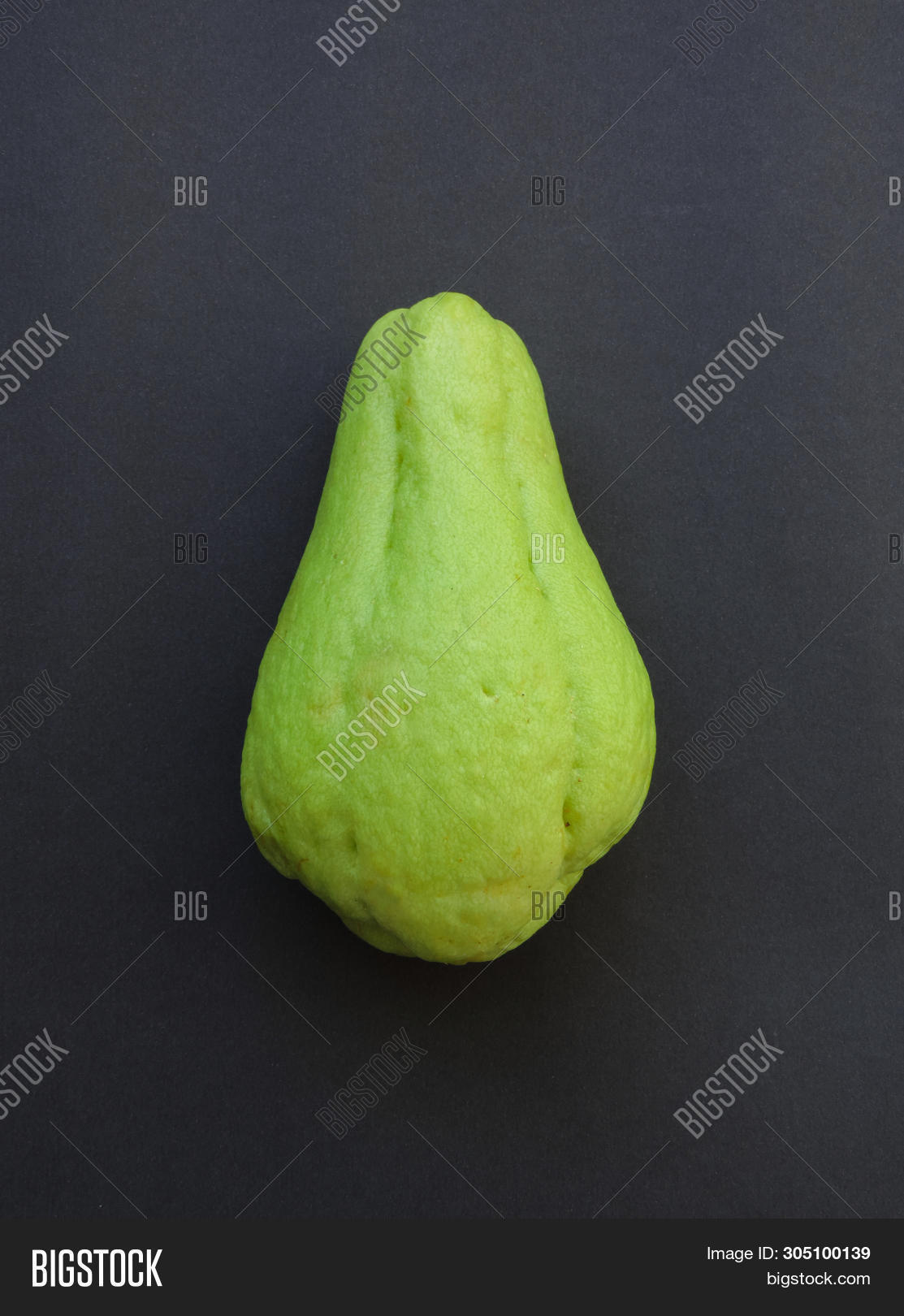 Single Chayote On Dark Image & Photo (Free Trial) | Bigstock