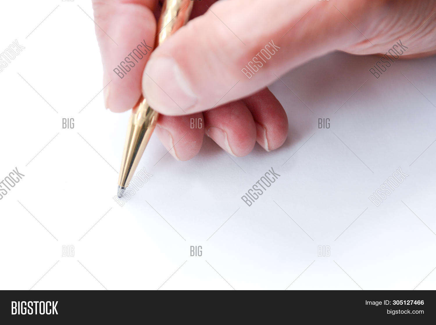 Man Writing Pen On Image & Photo (Free Trial) | Bigstock